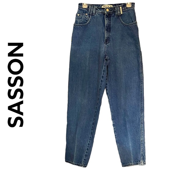 Sasson Jeans | Jeans | Sasson Jeanswear Vintage Blue Denim High Waist ...